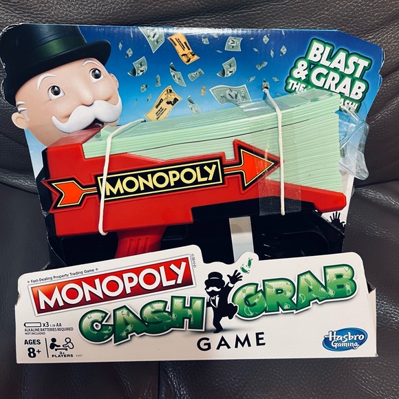 Hasbro | Games | Hasbro Monopoly Cash Grab Game Red And Green | Poshmark